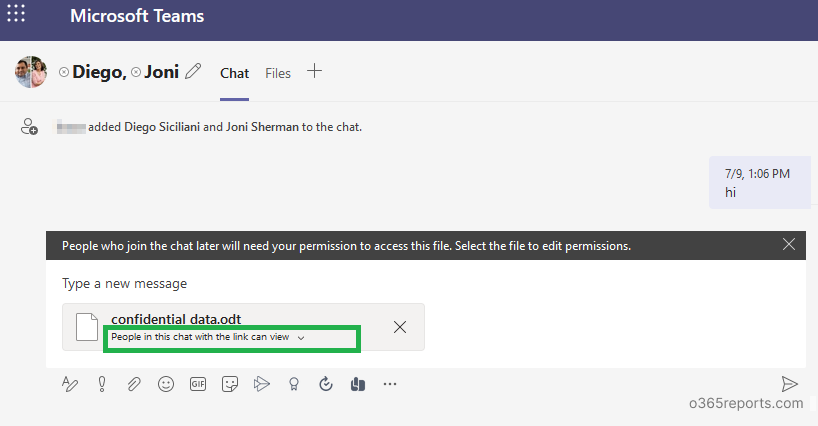 How To Share Files Securely With Microsoft Teams Office 365 Reports