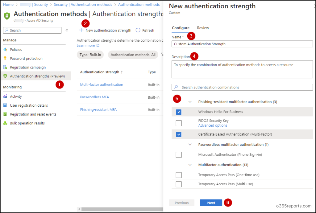 Authentication Methods Office 365 Reports