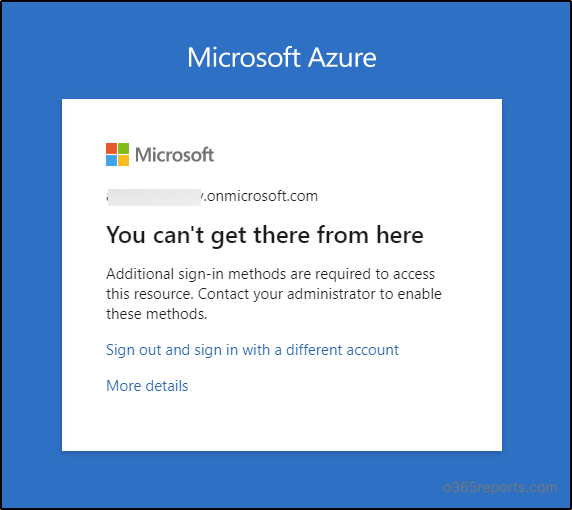 Sign into Microsoft Azure - Office 365 Reports