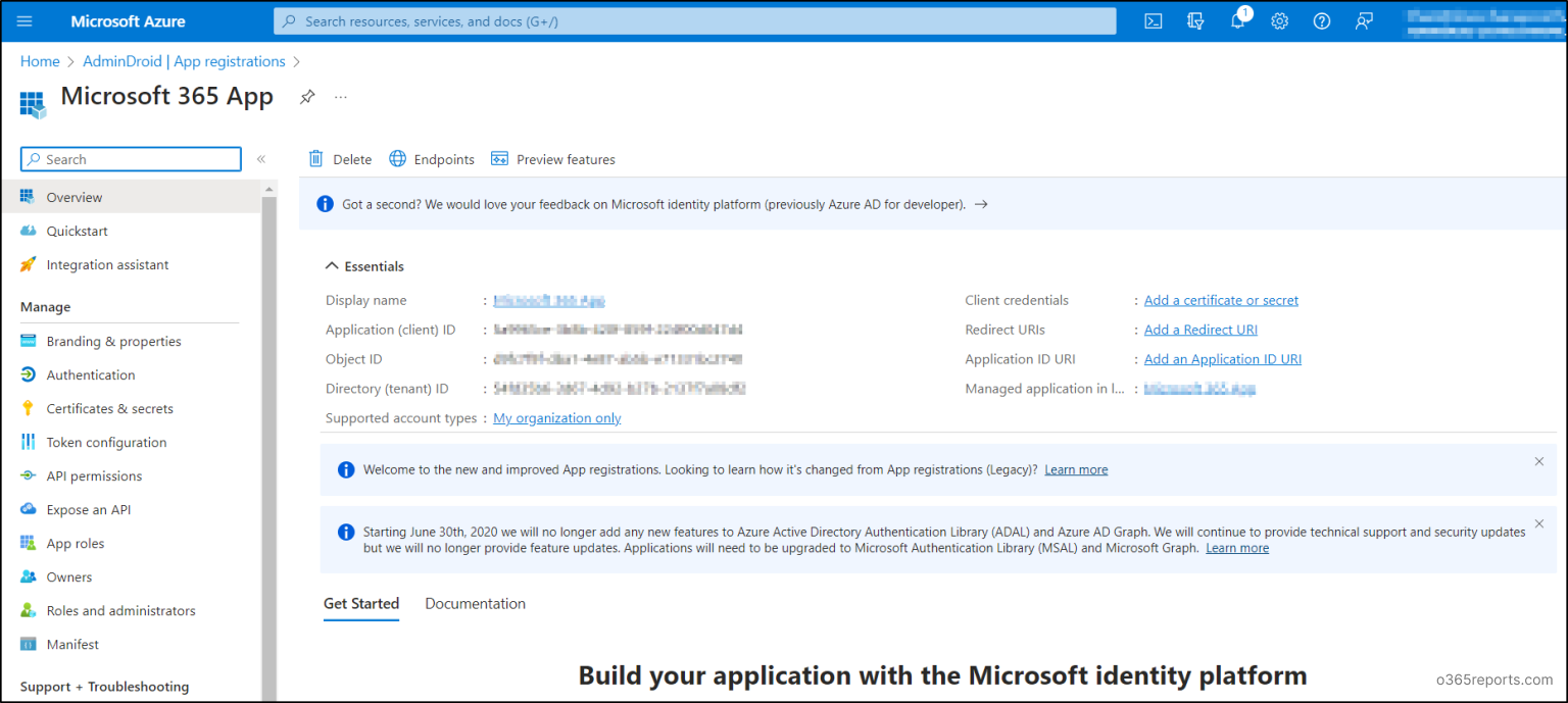 How to Register Azure AD Application from Azure Portal?