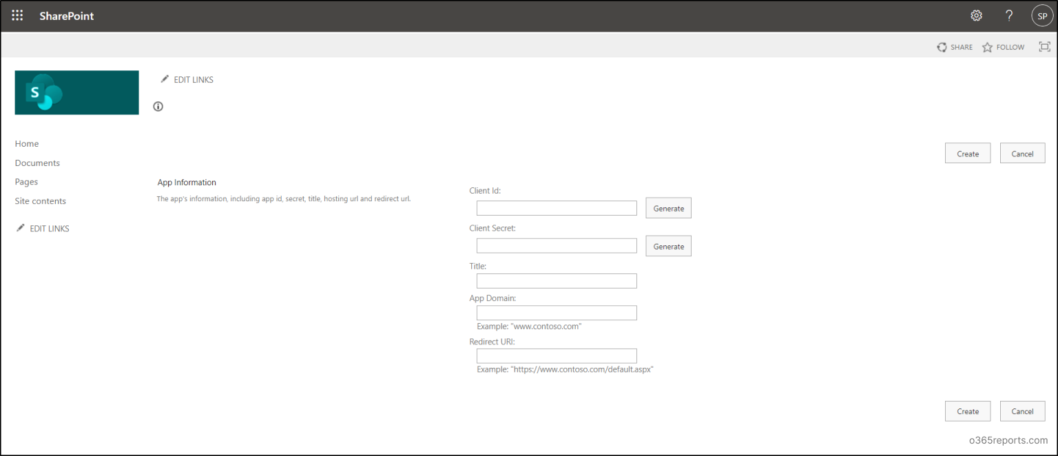 How to Register an App in SharePoint Online?