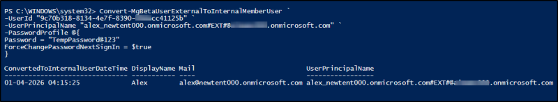 How to Convert External Users to Internal Users