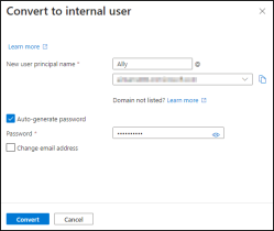 How to Convert External Users to Internal Users