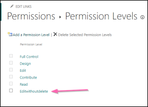 Create Custom Permission Levels in SharePoint Online