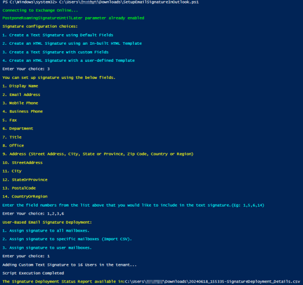 Set Up an Email Signature in Outlook Using PowerShell