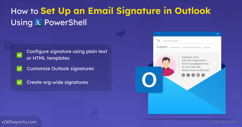 Automate Email Signature Setup in Outlook Using PowerShell