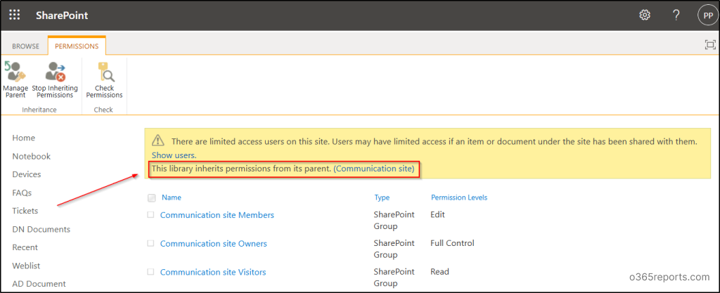 Understand Permission Inheritance in SharePoint Online