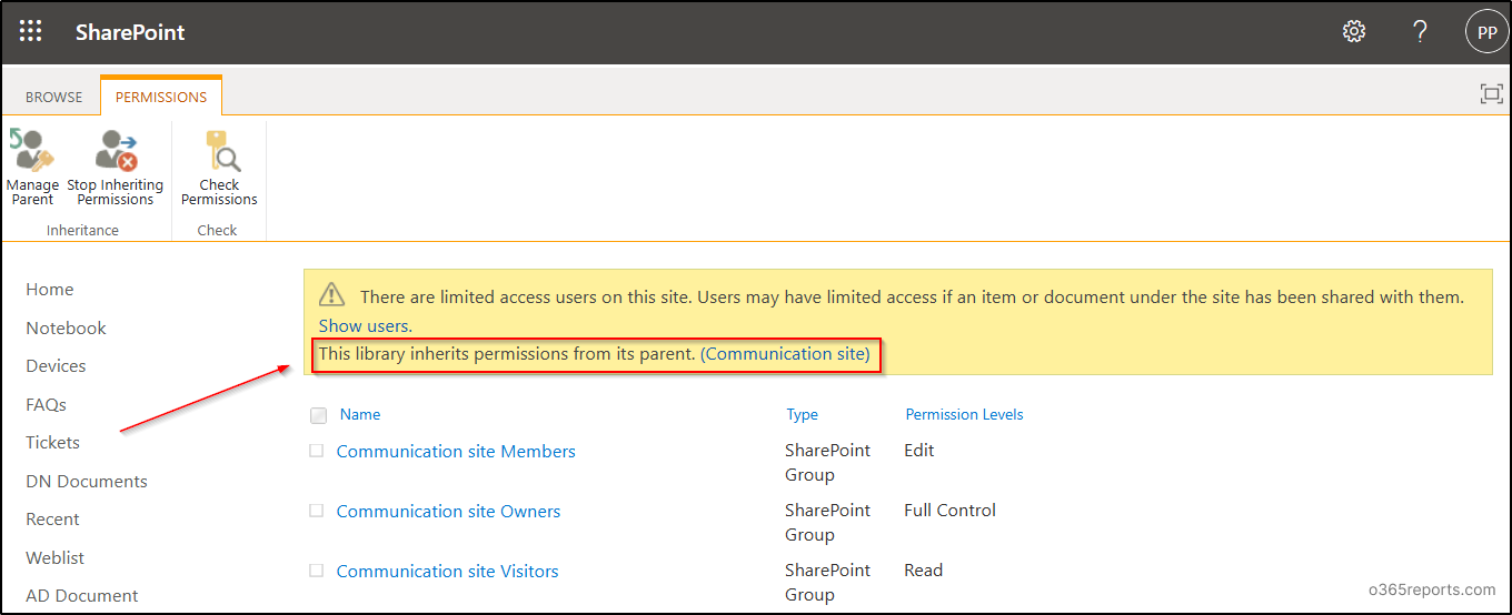 Understand Permission Inheritance in SharePoint Online