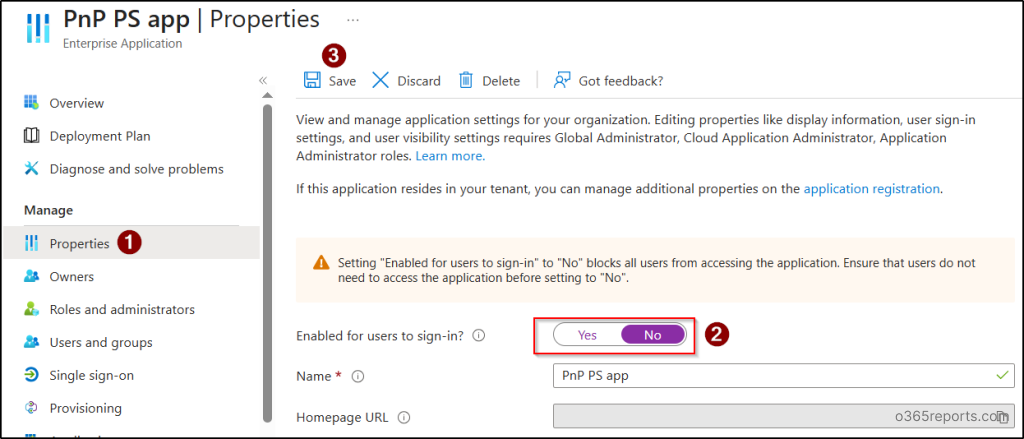 How to Temporarily Disable Sign-ins for Entra Applications