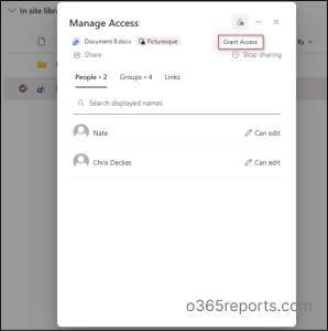 Limited Access in SharePoint Online