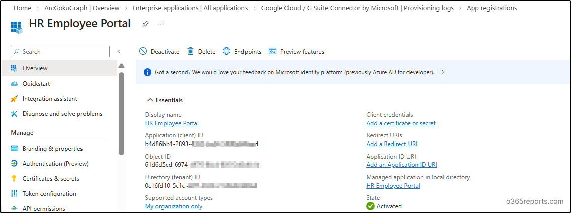 Difference between App Registrations and Enterprise Apps